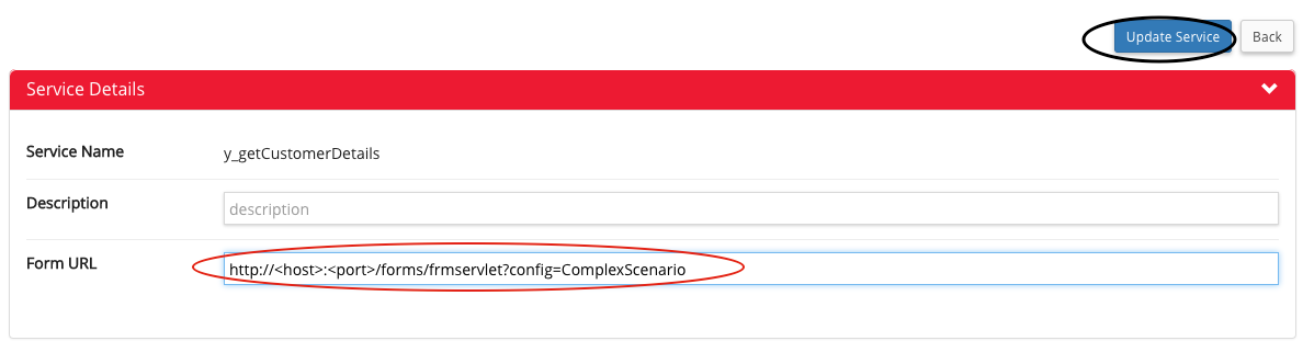 Change Forms server that a service is calling – AuraPlayer